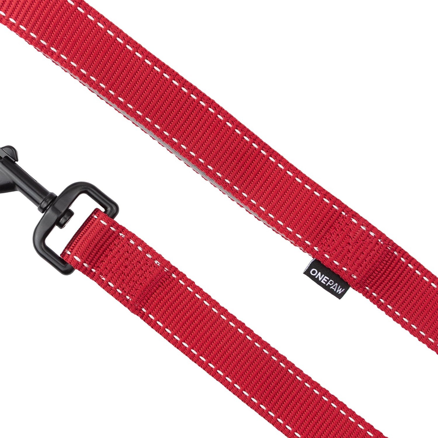 One Paw, Webbing Leash for Dogs, Multiple Colors and Sizes – Silver Paw
