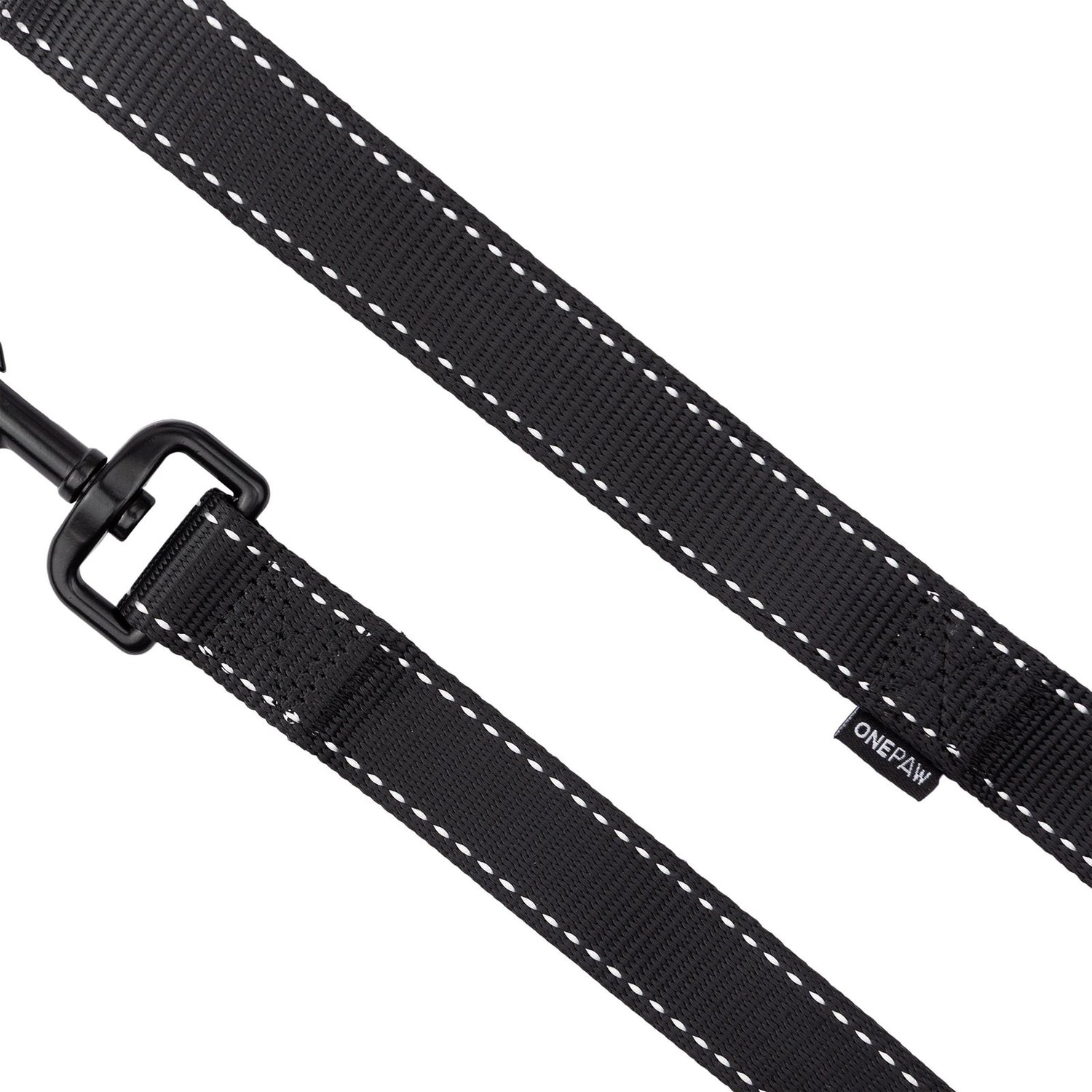 One Paw, Webbing Leash for Dogs, Multiple Colors and Sizes – Silver Paw