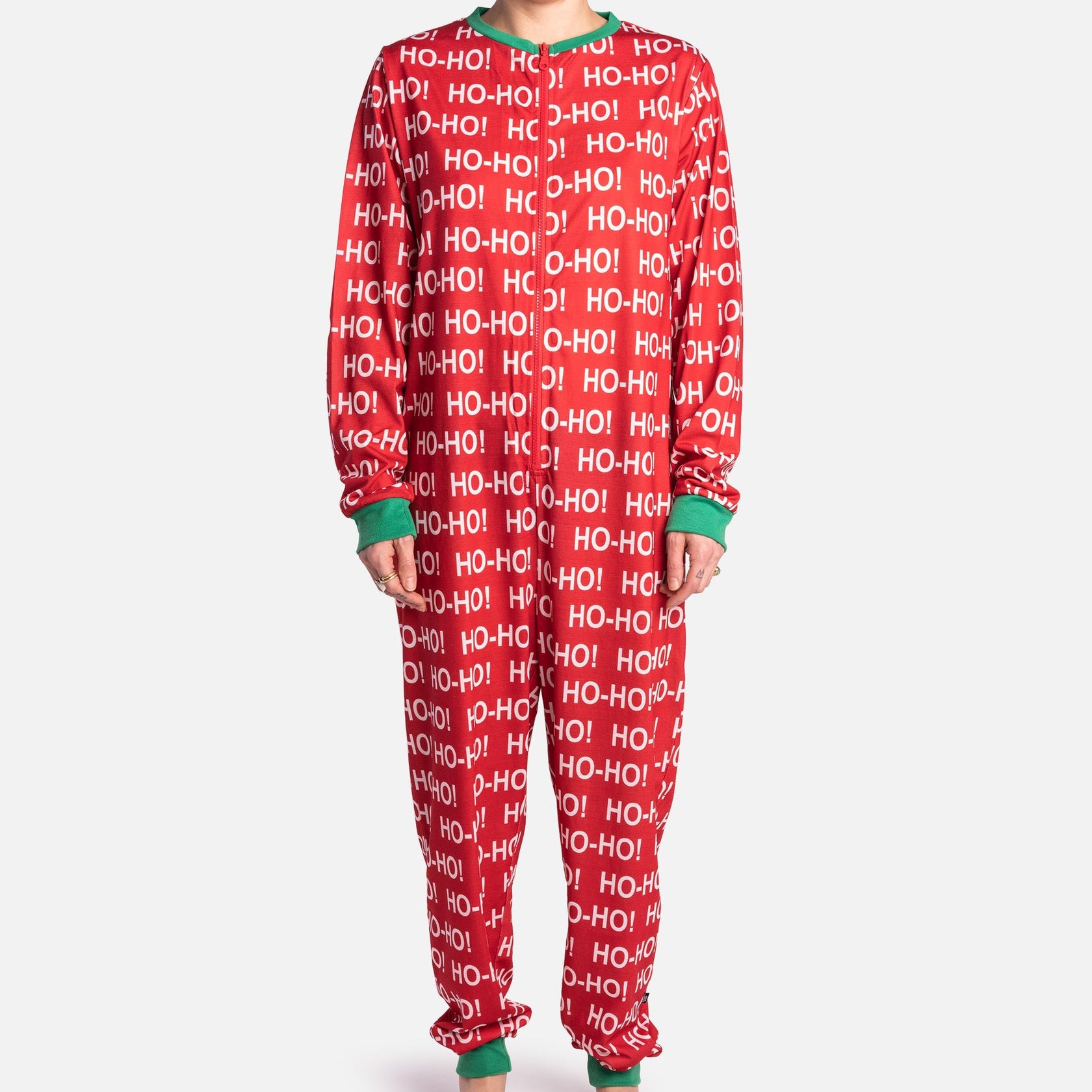 🎅 Matching Human Christmas Onesie – Ho-Ho! Festive Holiday Pajamas ...